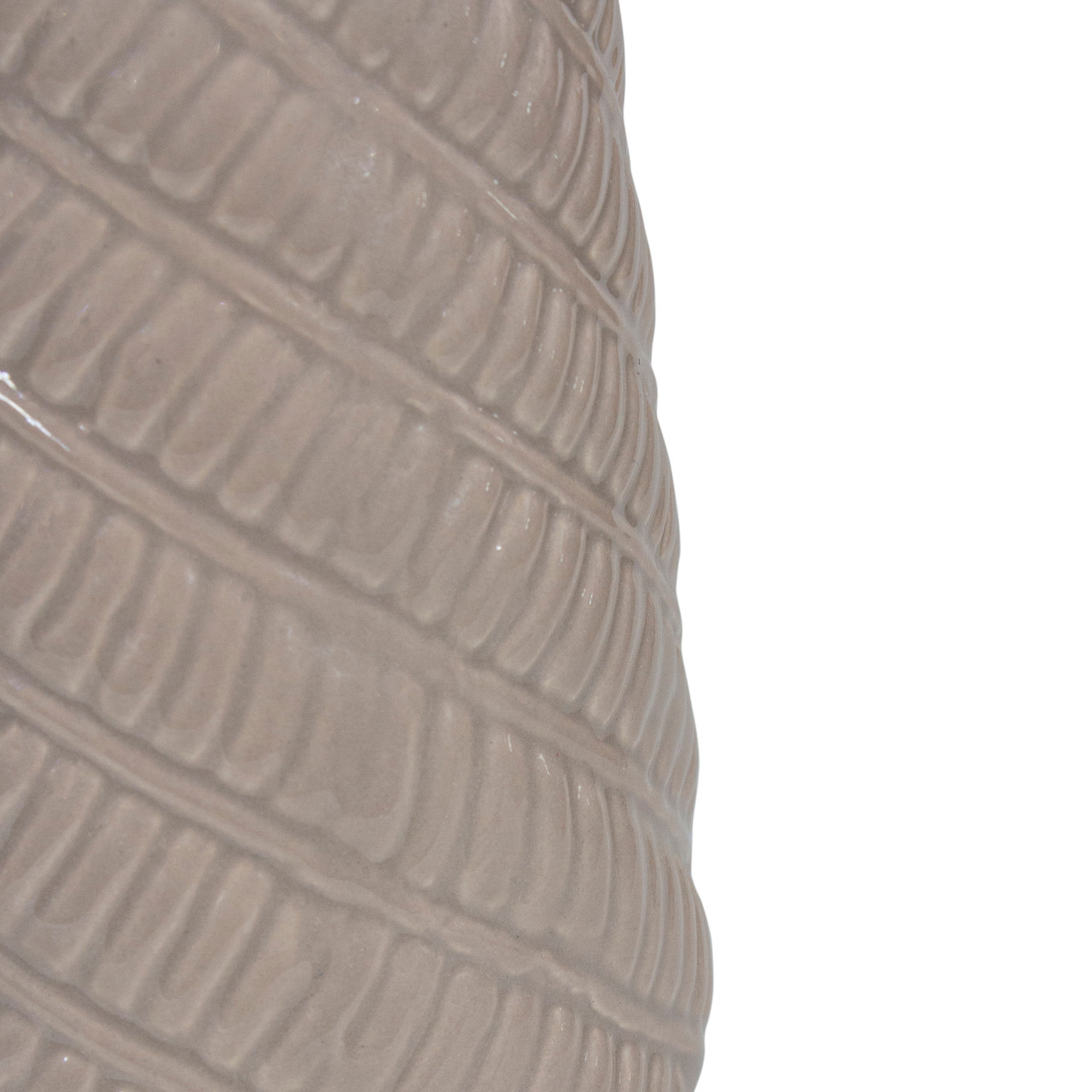 10" Beige Ceramic Cone Christmas Tree Tabletop Decor | Christmas Central