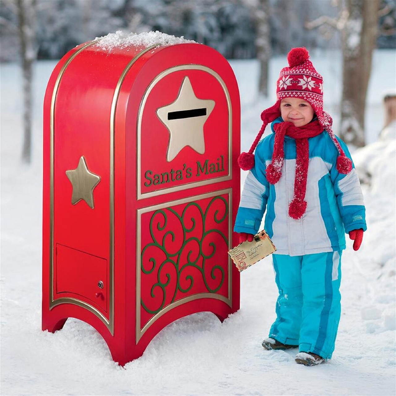Santa's Continental Christmas Mailbox - 44" | Christmas Central