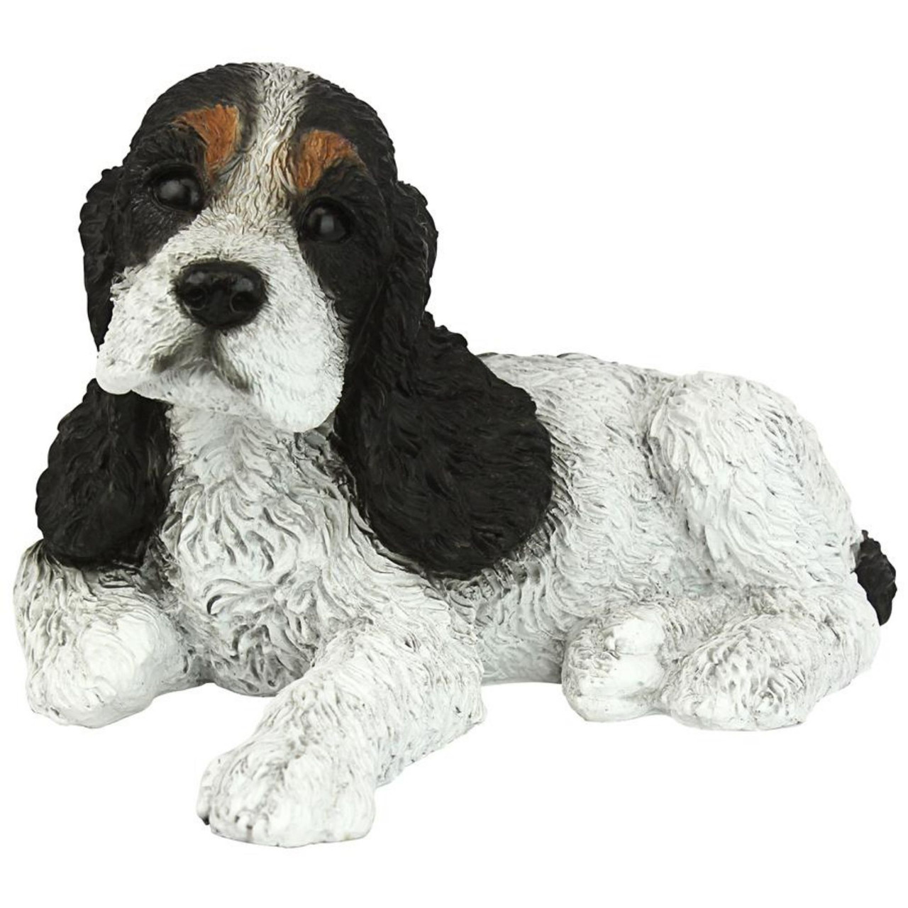 Cocker Spaniel Puppy Dog Outdoor Garden Statue - 10" | Christmas Central