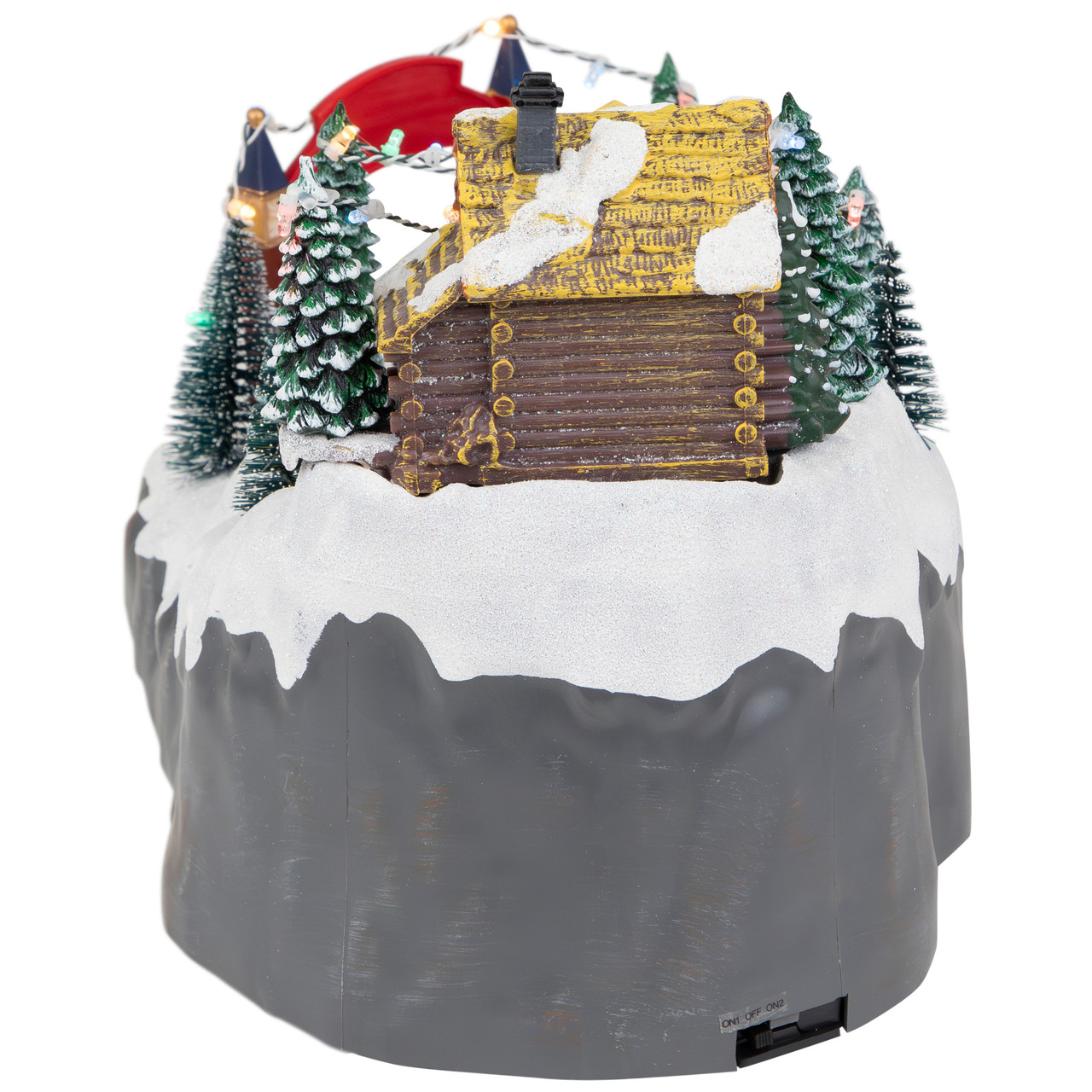 LED Lighted Winter Skiing Scene Animated Christmas Village Display - 15 ...