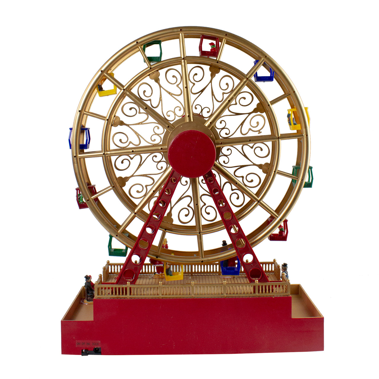 20" LED lighted & Musical Santa Christmas Ferris Wheel | Christmas Central