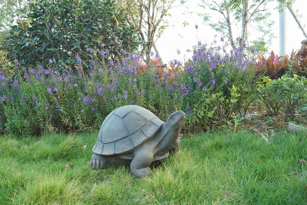 18" Realistic Replica Turtle Outdoor Garden Statue | Christmas Central