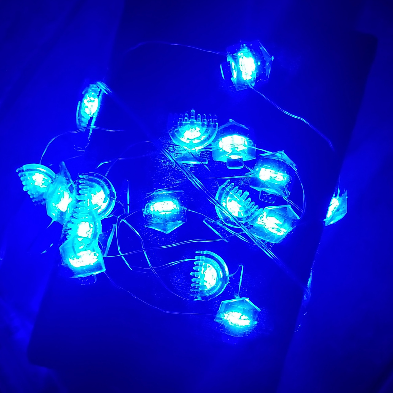 20 Battery Operated Blue Micro LED Hanukkah Micro String Lights - 6 ft ...
