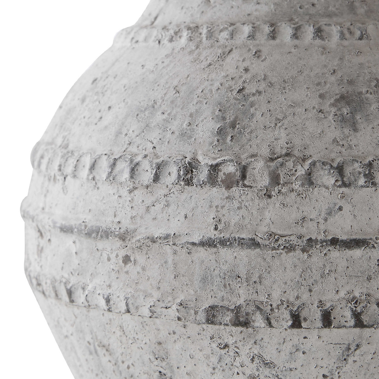 Distressed Ceramic Table Lamp - 26" - Cream & Gray | Christmas Central