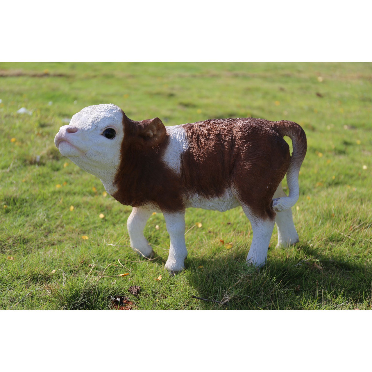 23" Standing Cow Outdoor Garden Statue | Christmas Central