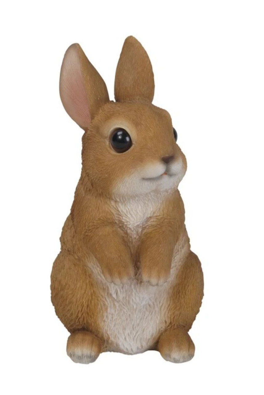 6.25" Tawny Brown & White Small Standing Rabbit Figurine | Christmas ...
