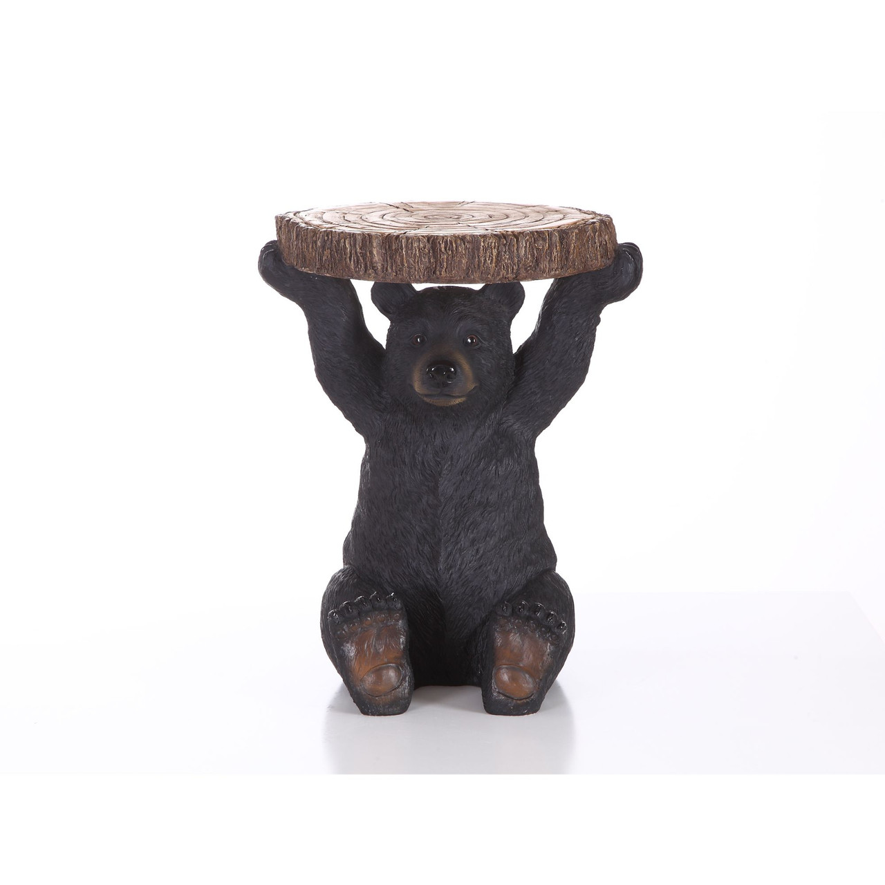 20" Sitting Bear Plant Stand Outdoor Garden Statue | Christmas Central