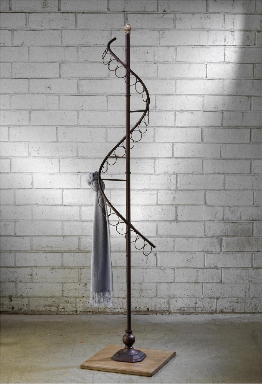 73" Brown Rotating Purse Tree with Display Hooks | Christmas Central