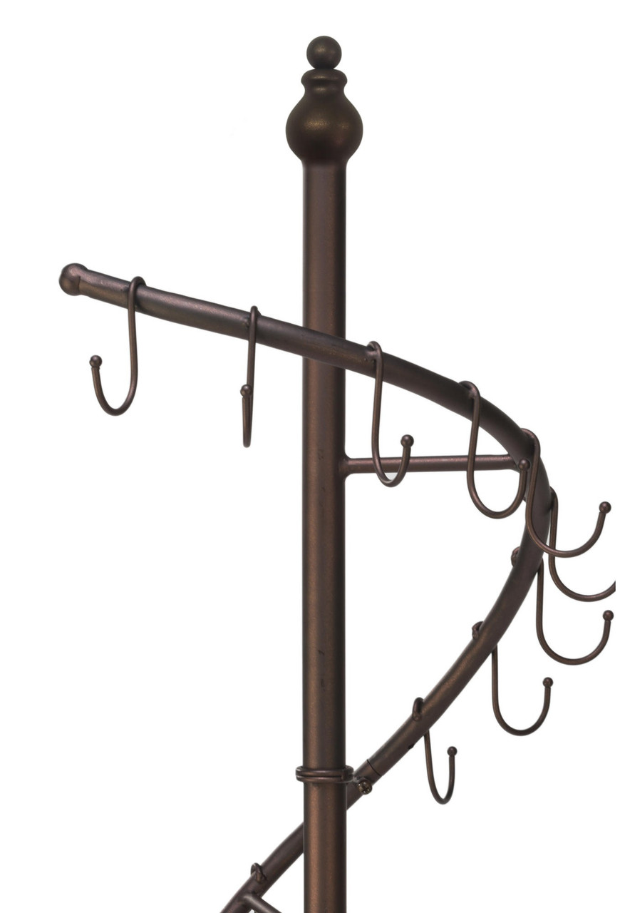 73" Brown Rotating Purse Tree with Display Hooks | Christmas Central