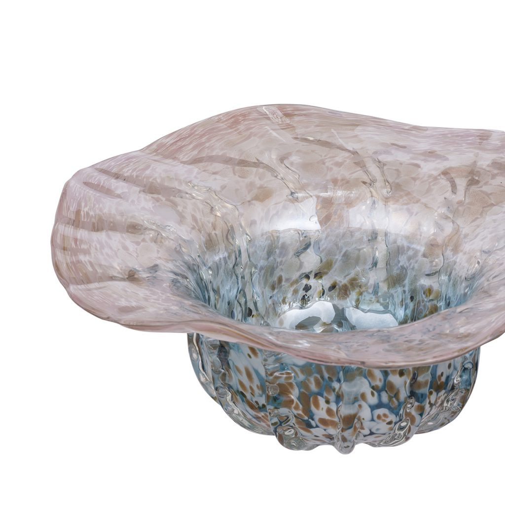 13.25" Brown & Blue Sea Shell Themed Circular Shaped Bowl | Christmas ...