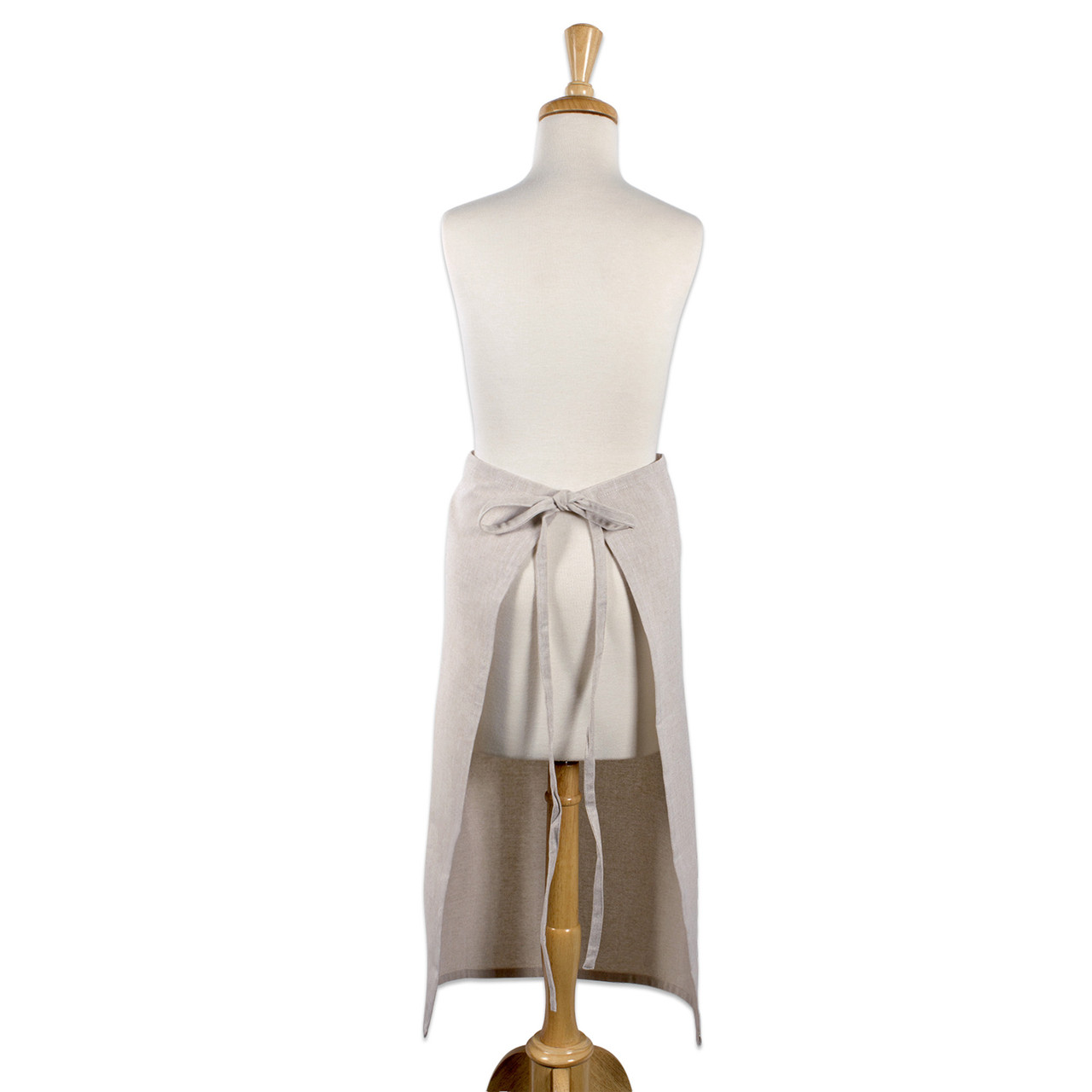 30” Adjustable Chambray Bistro Apron with Pocket -Gray | Christmas Central