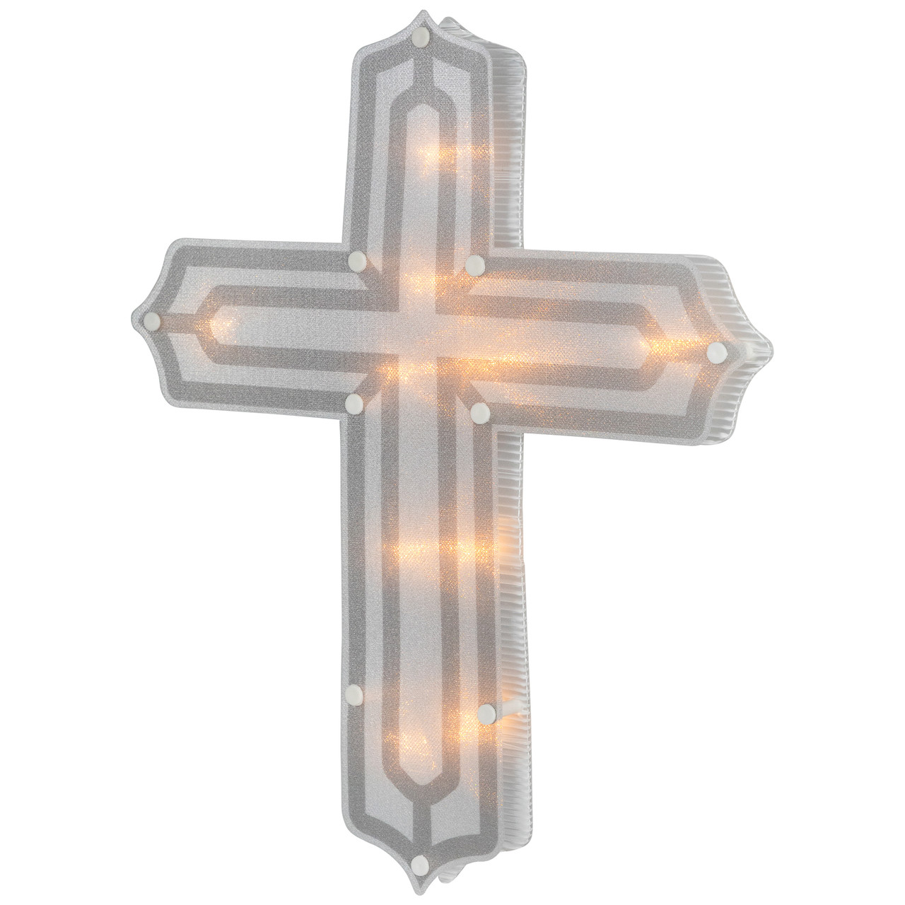 Lighted Cross Easter Window Decoration - 14" | Christmas Central
