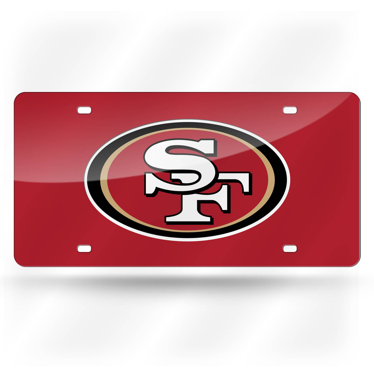 12" Red & White NFL San Francisco 49ers Tag | Christmas Central