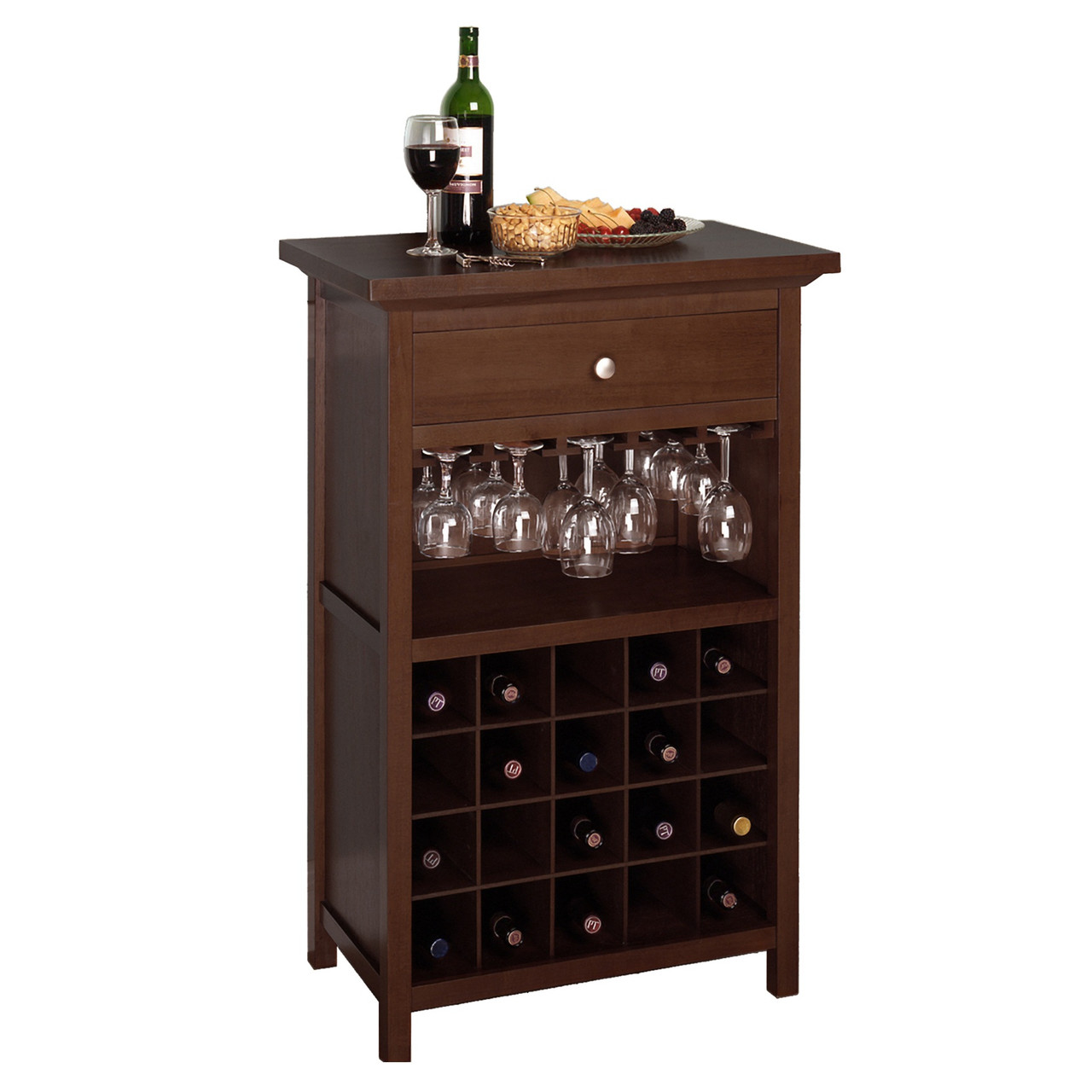 wine rack walnut
