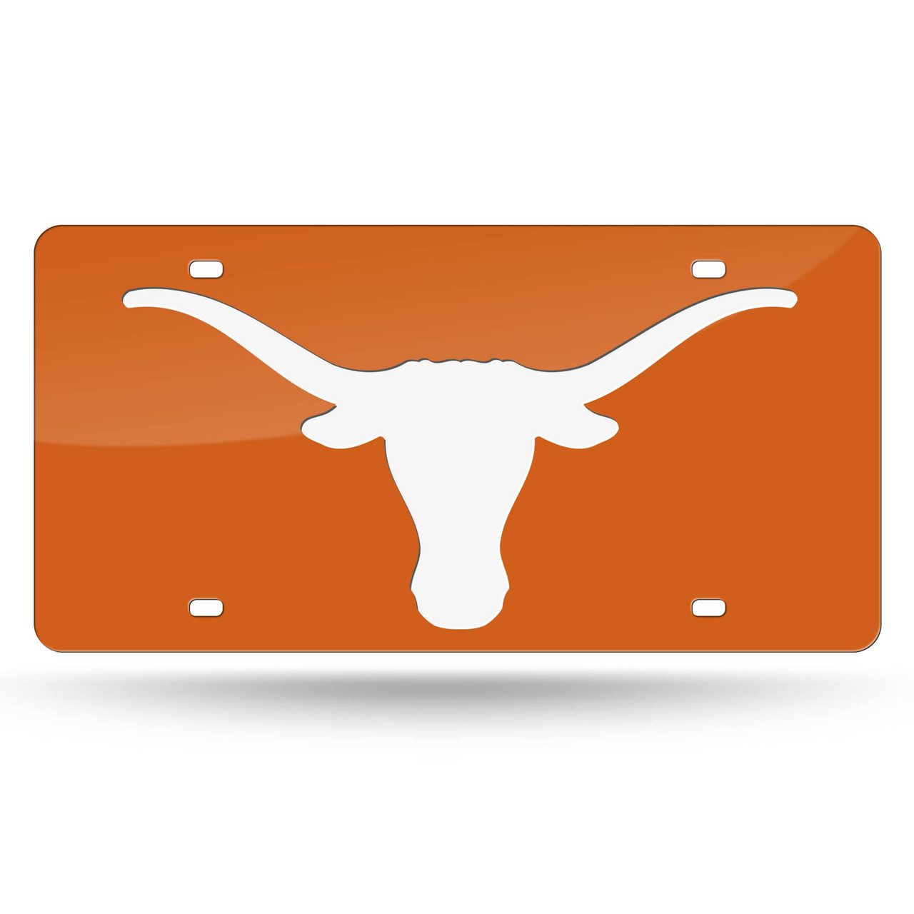 6" x 12" Orange & White College Texas Longhorns Tag | Christmas Central
