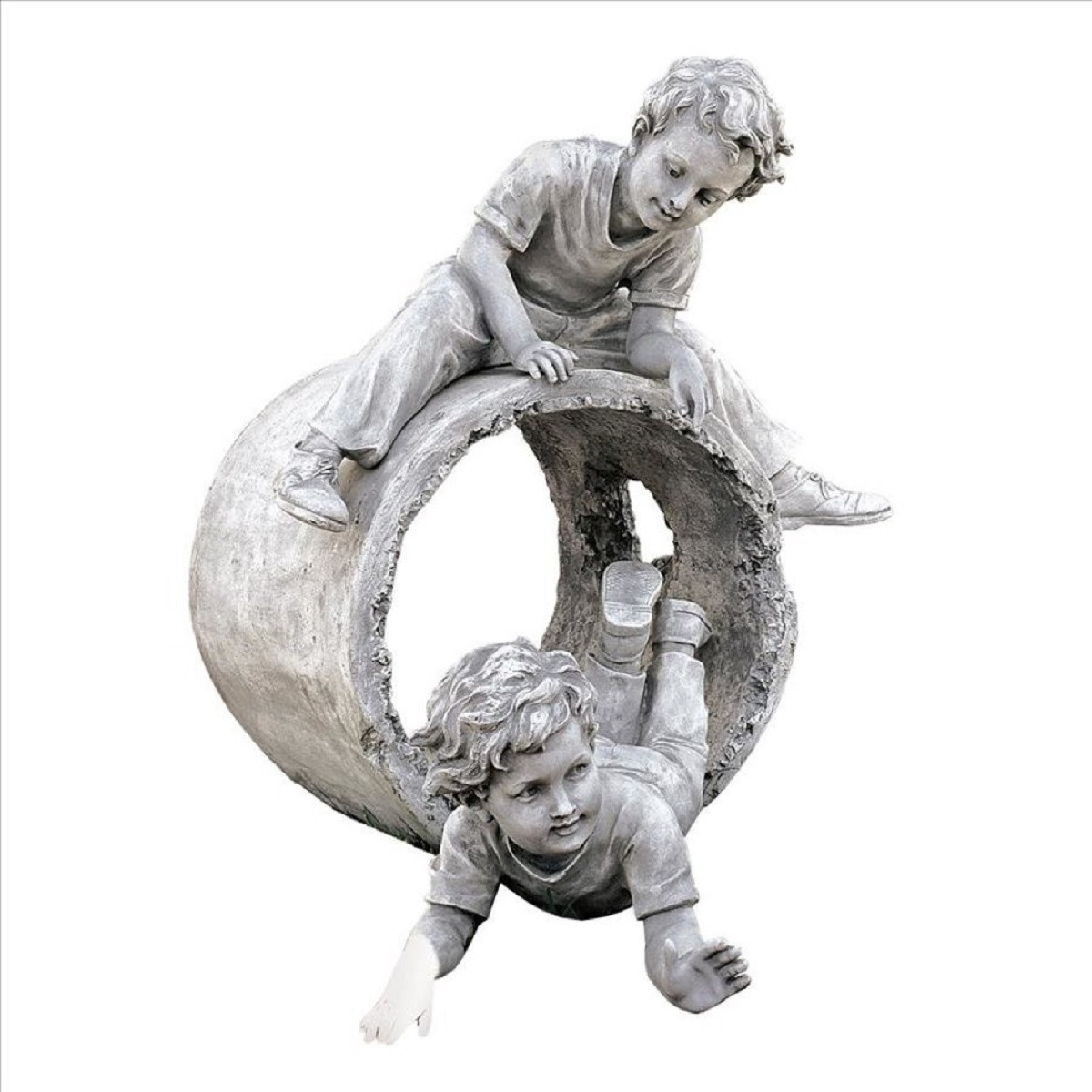 29" Hide & Seek Kids Outdoor Garden Statue | Christmas Central