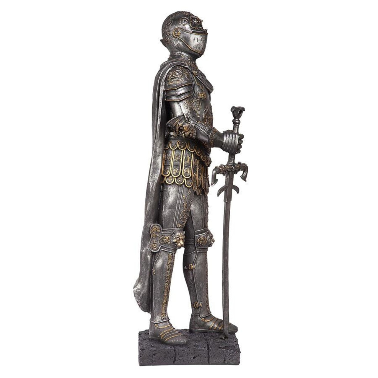 39.5" The King's Guard Knight Half Scale Outdoor Garden Statue ...