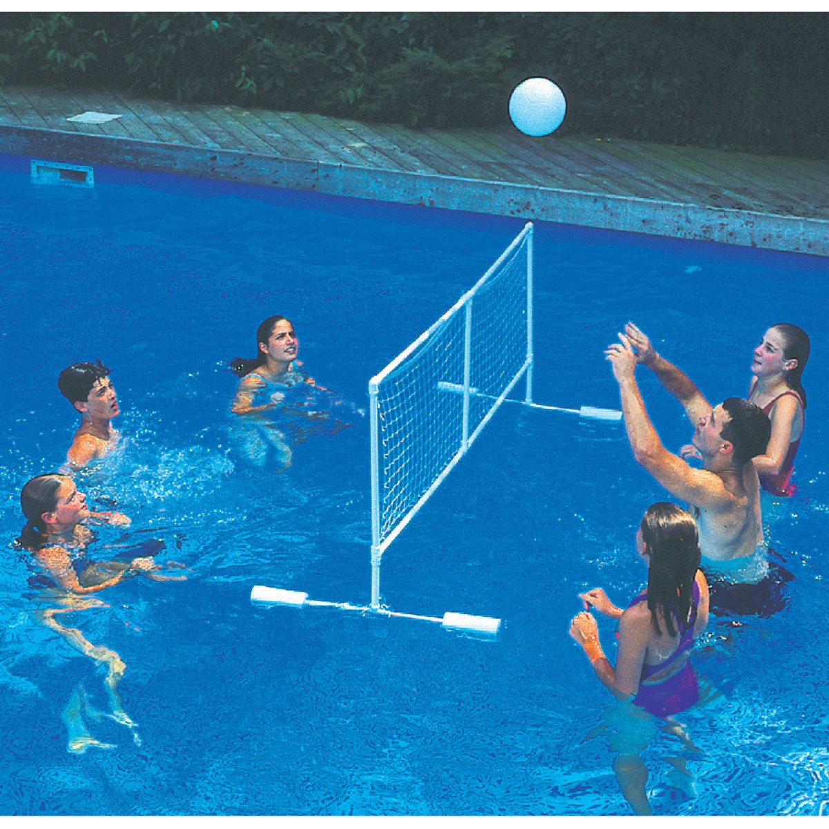 86" White Water Sports Swimming Pool Floating Volleyball Game With Net ...