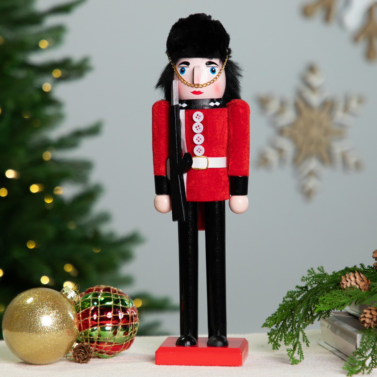 14" Red Royal Guard Christmas Nutcracker Figure | Christmas Central