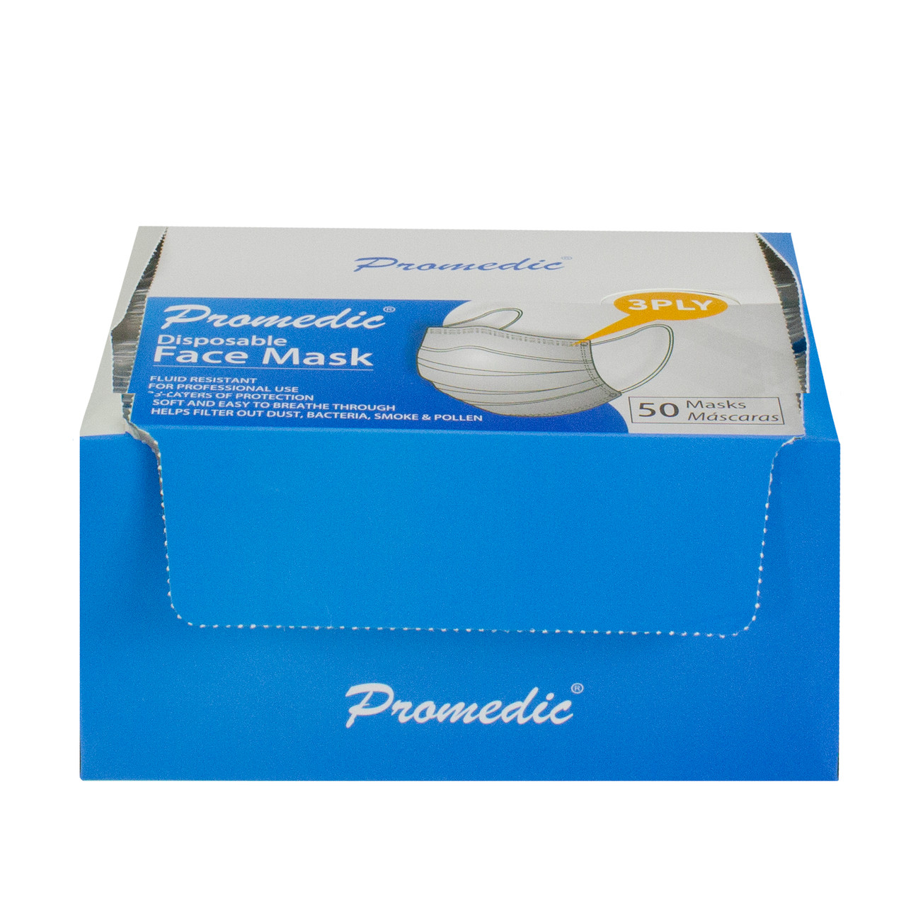 Individually Wrapped 3 Ply Disposable Dust Masks - White - 50ct ...