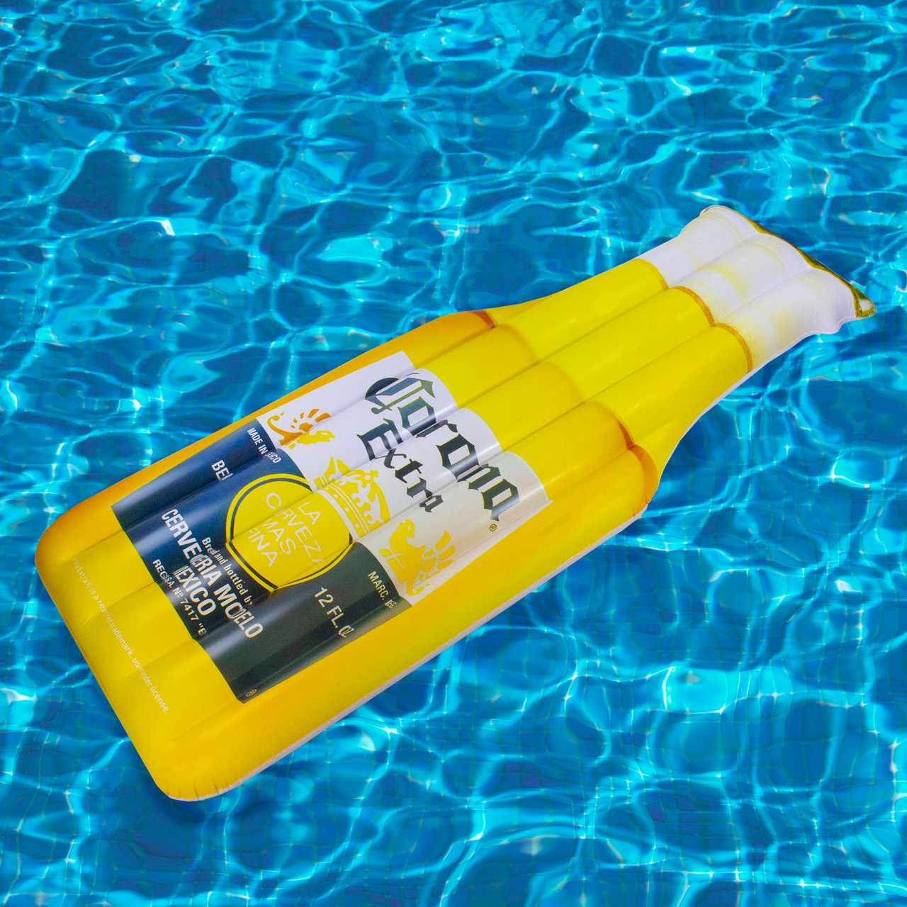 86" Corona Yellow & Blue Inflatable Beer Bottle Pool Float | Christmas ...