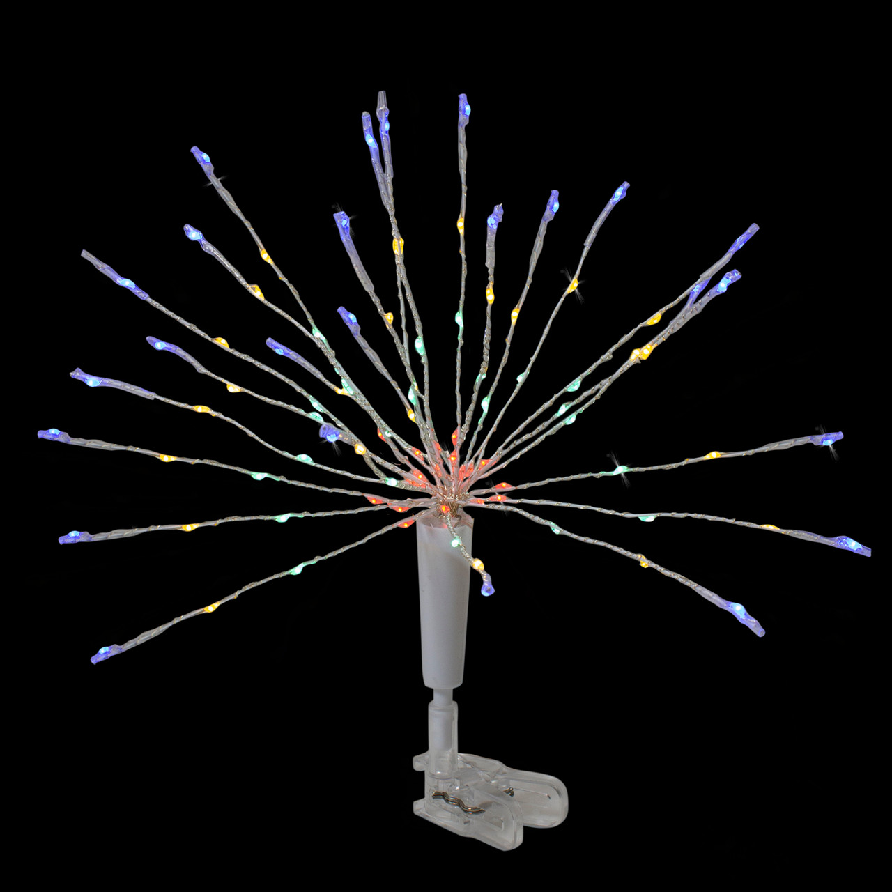 12" Multicolor LED Lighted Firework Christmas Tree Topper | Christmas ...