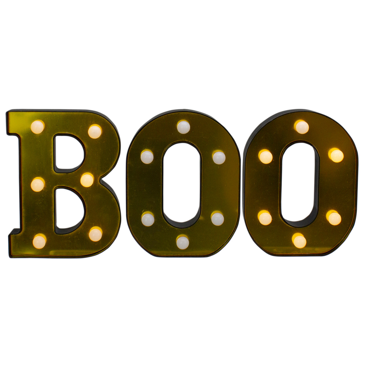 6.5" LED Lighted "BOO" Halloween Marquee Sign | Christmas Central