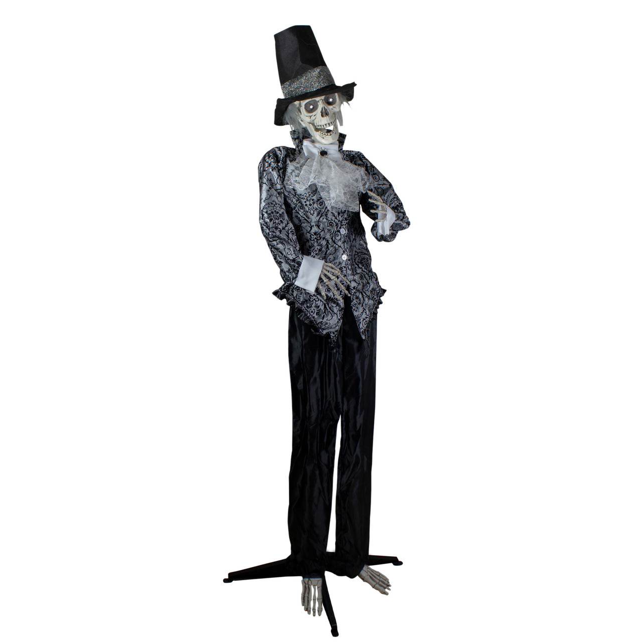 Lighted & Animated Groom Skeleton Halloween Decoration - 6' | Christmas ...