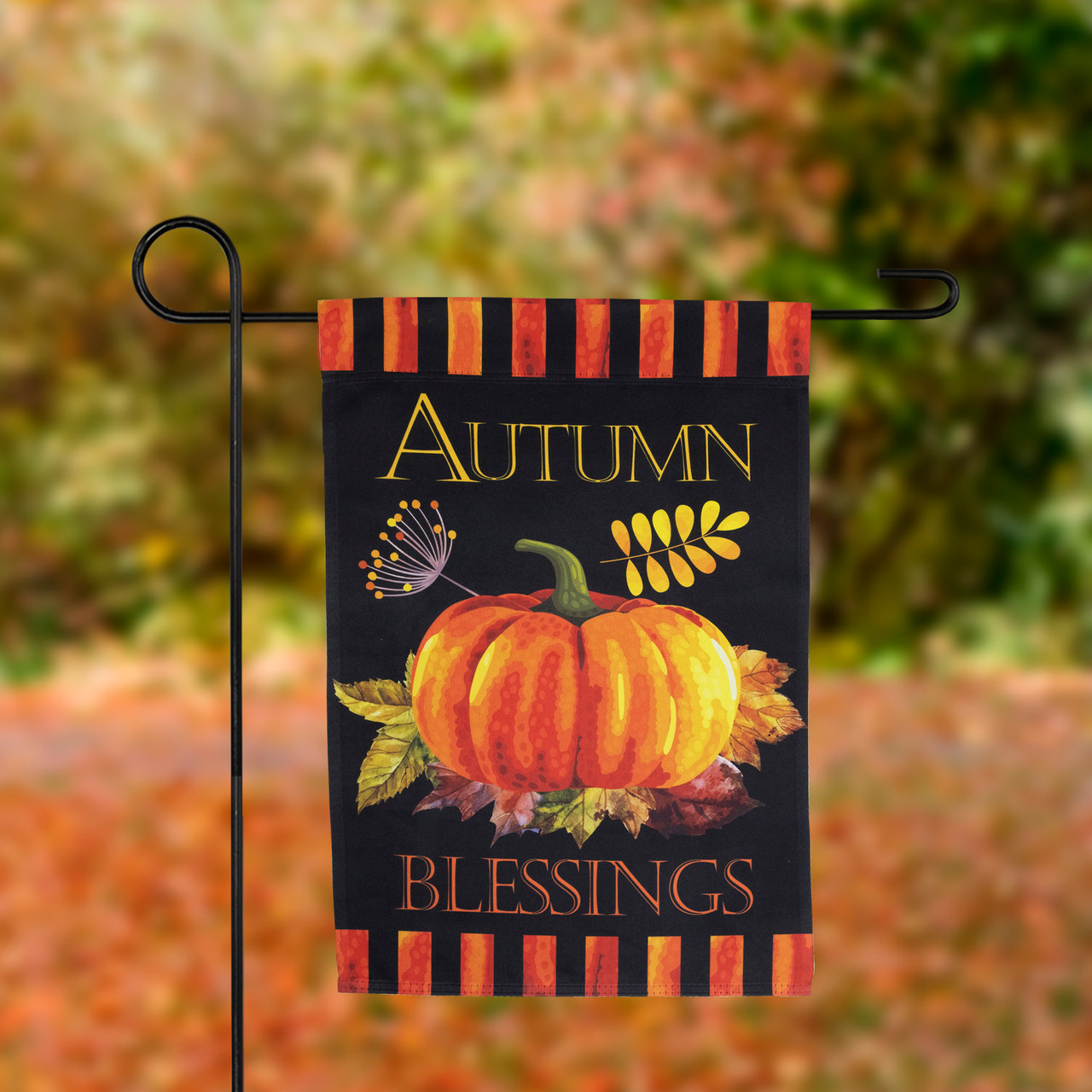 Autumn Blessings Fall Harvest Outdoor Garden Flag - 18" x 12.5 ...