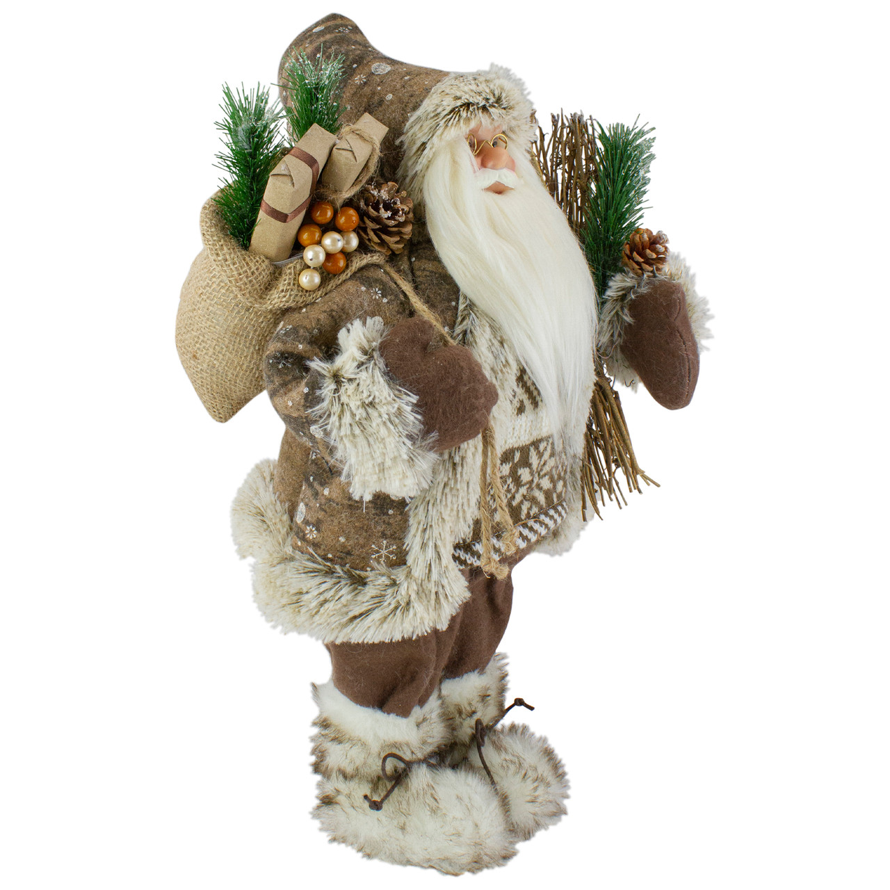 18" Standing Santa Christmas Figure with Presents | Christmas Central