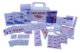 8.5" White & Blue 10-Unit 10 Persons First Aid Kit | Christmas Central