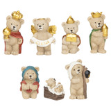 Bears Christmas Nativity Set - 4.5" - 8-Piece | Christmas Central