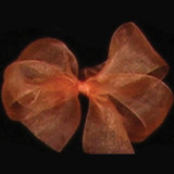 Bronze Solid Organdy Craft Ribbon 4" x 55 Yards | Christmas Central