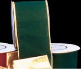 Hunter Green & Gold Wired Craft Ribbon 2" x 40 Yards | Christmas Central