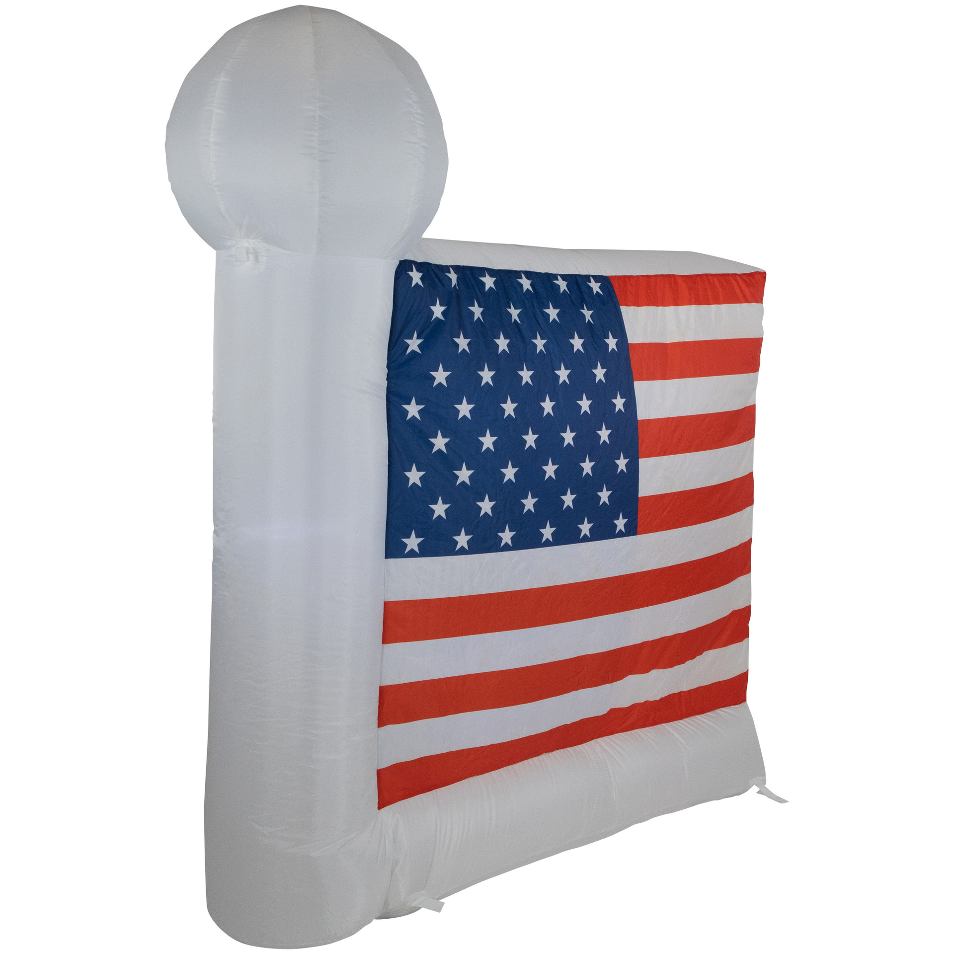 Lighted Inflatable Patriotic American Flag Outdoor Decoration - 5 ...