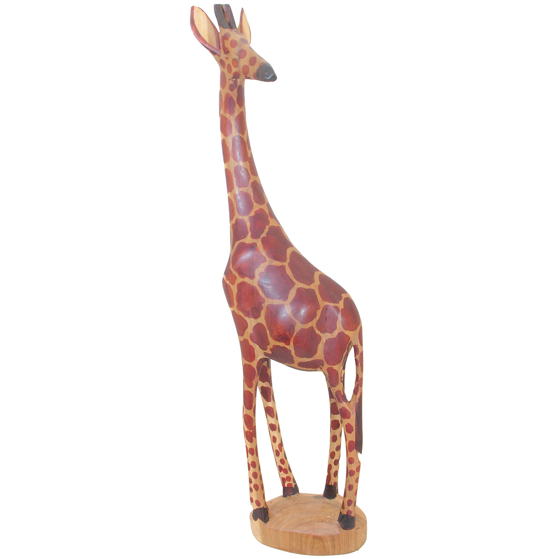 18" Brown Unique Handcrafted Giraffe with Genuine Human Touch Decor ...