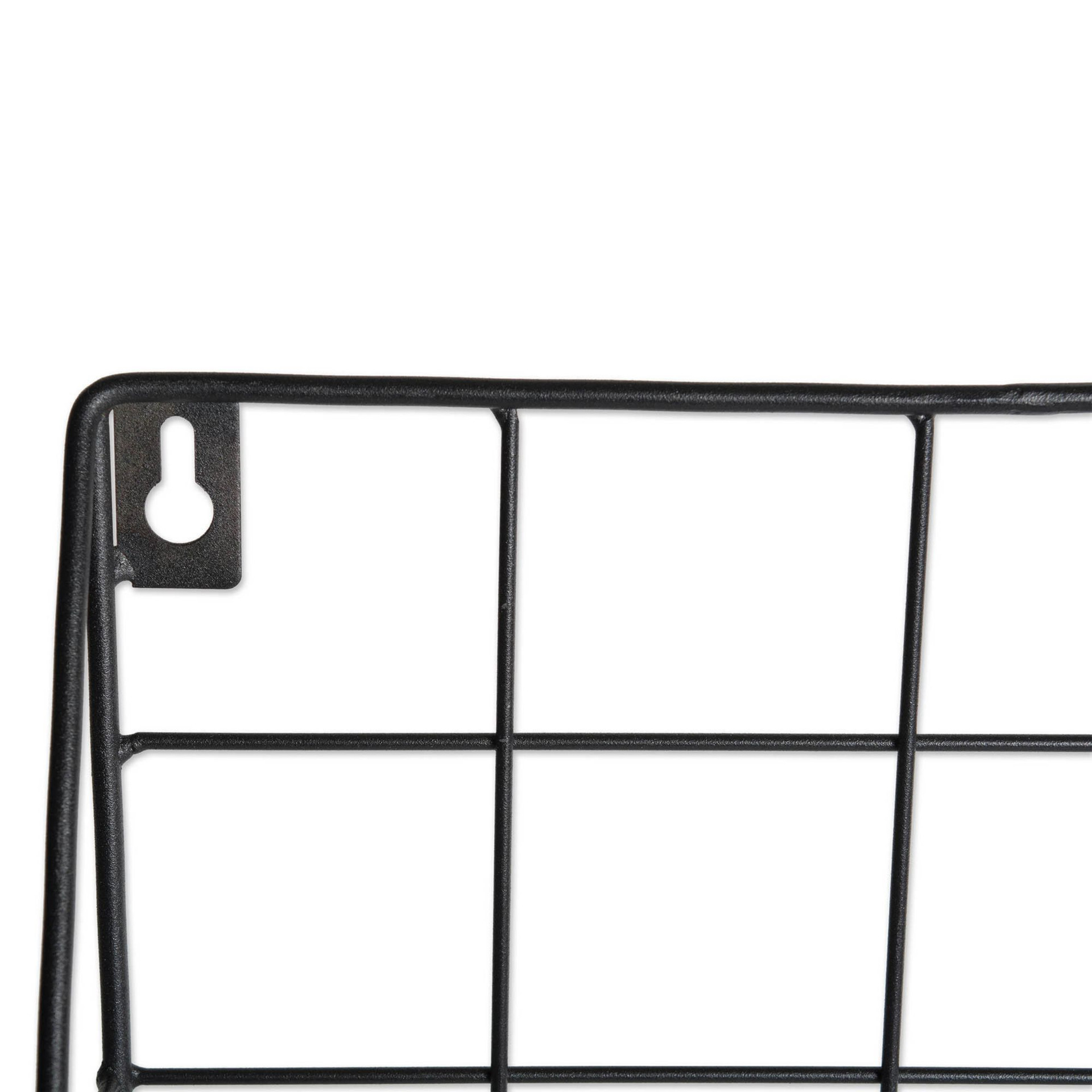 Set of 2 Black Wire Wall File Basket Storage, 45" | Christmas Central