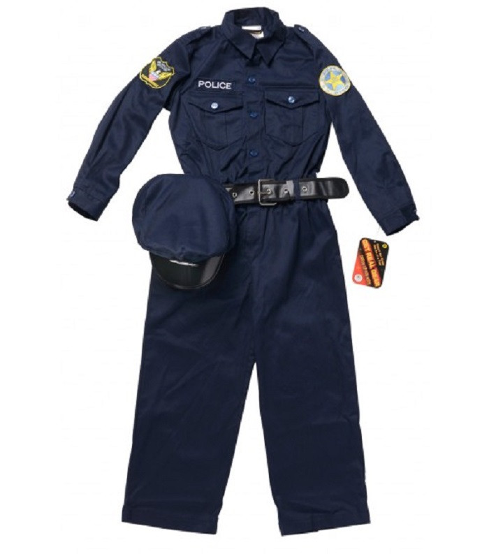 Jr. Police Officer Halloween Jumpsuit Costume size 2/3 | Christmas Central