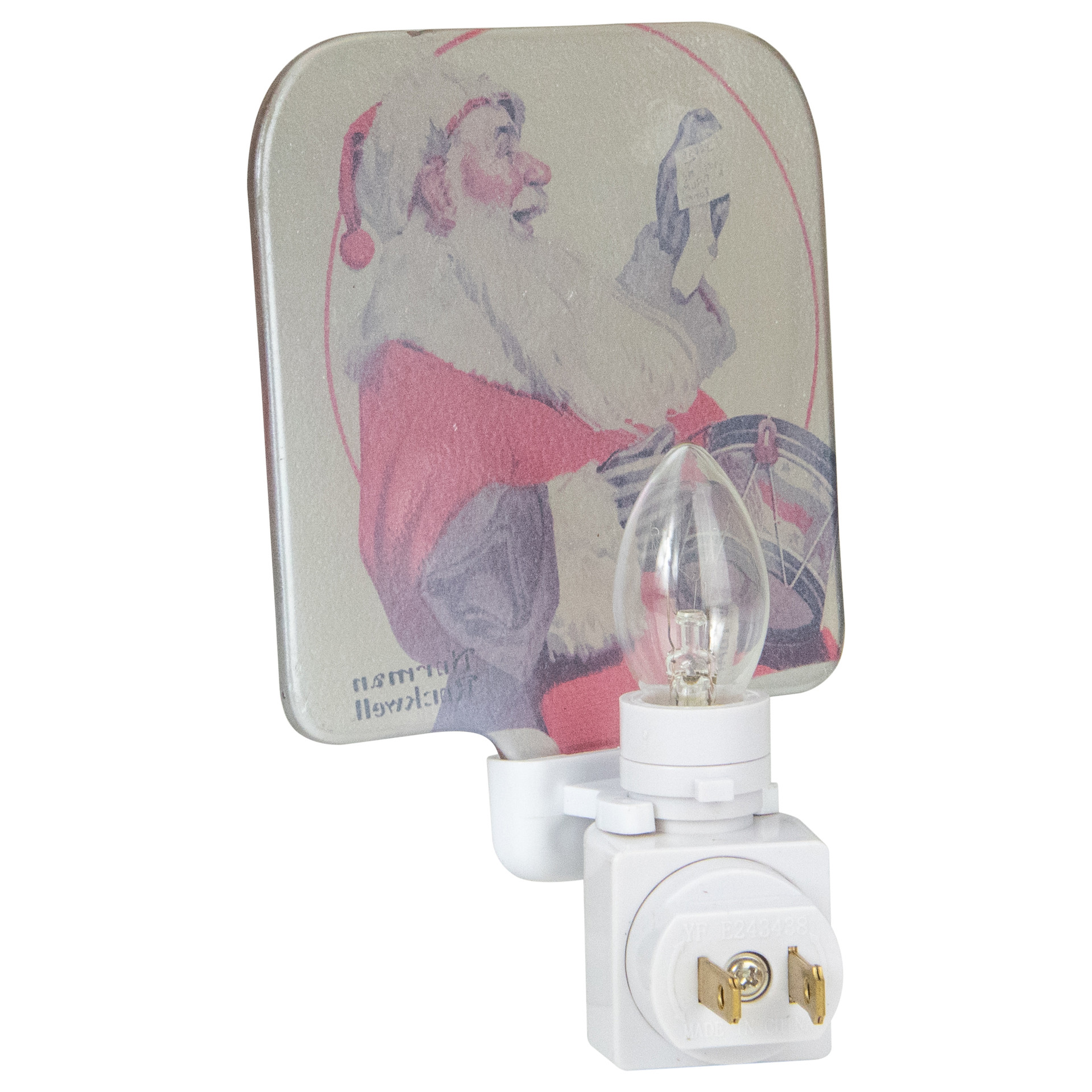 6" Norman Rockwell 'A Drum for Tommy' Glass Christmas Night Light ...