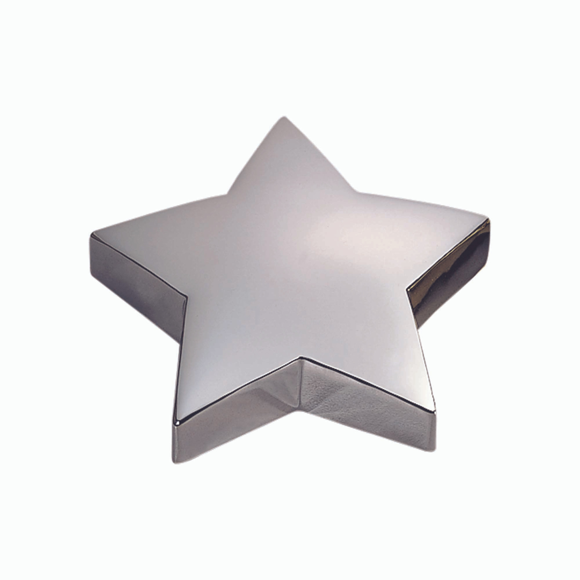 4.25" Silver & Gold Star Paperweight | Christmas Central