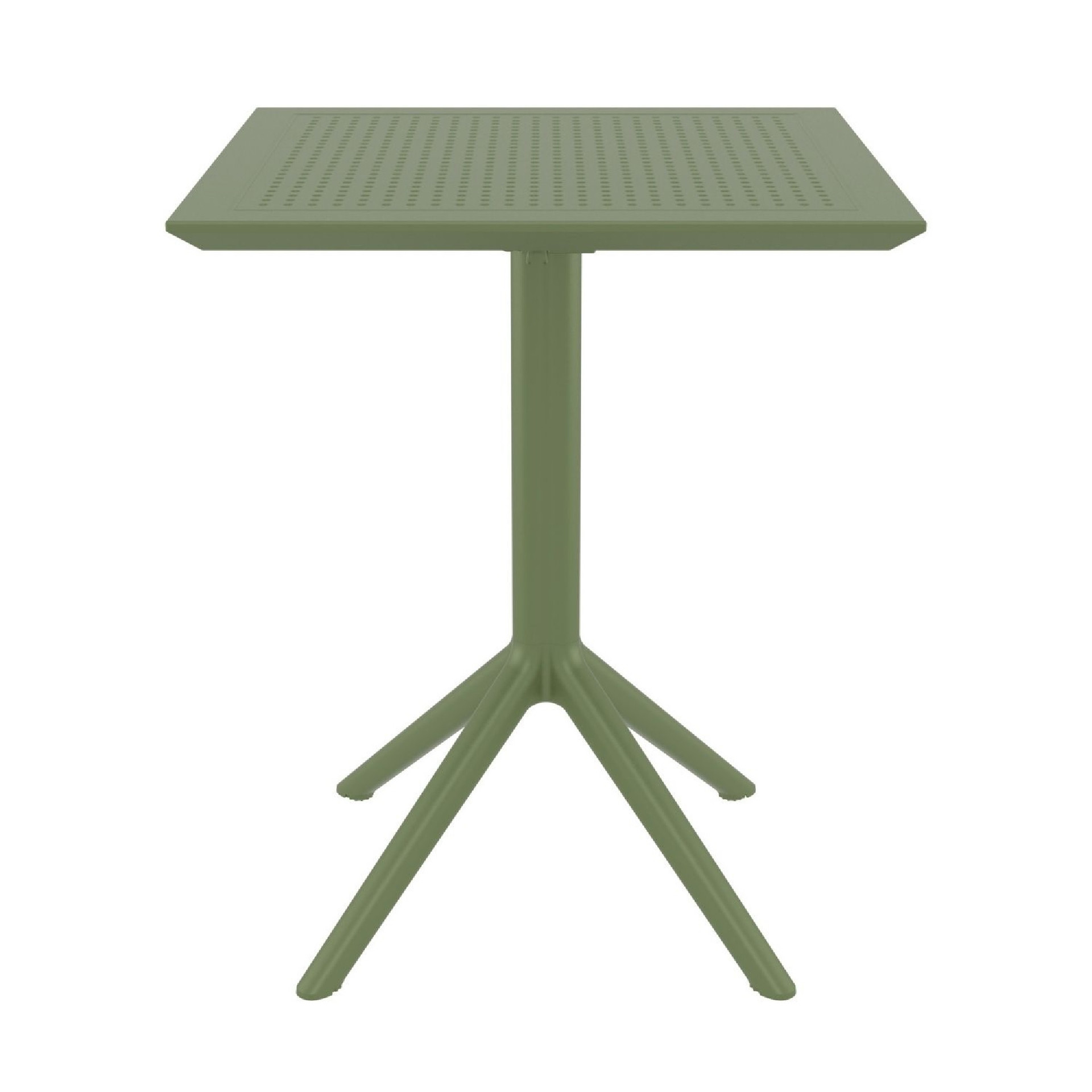 24" Olive Green Square Folding Table | Christmas Central