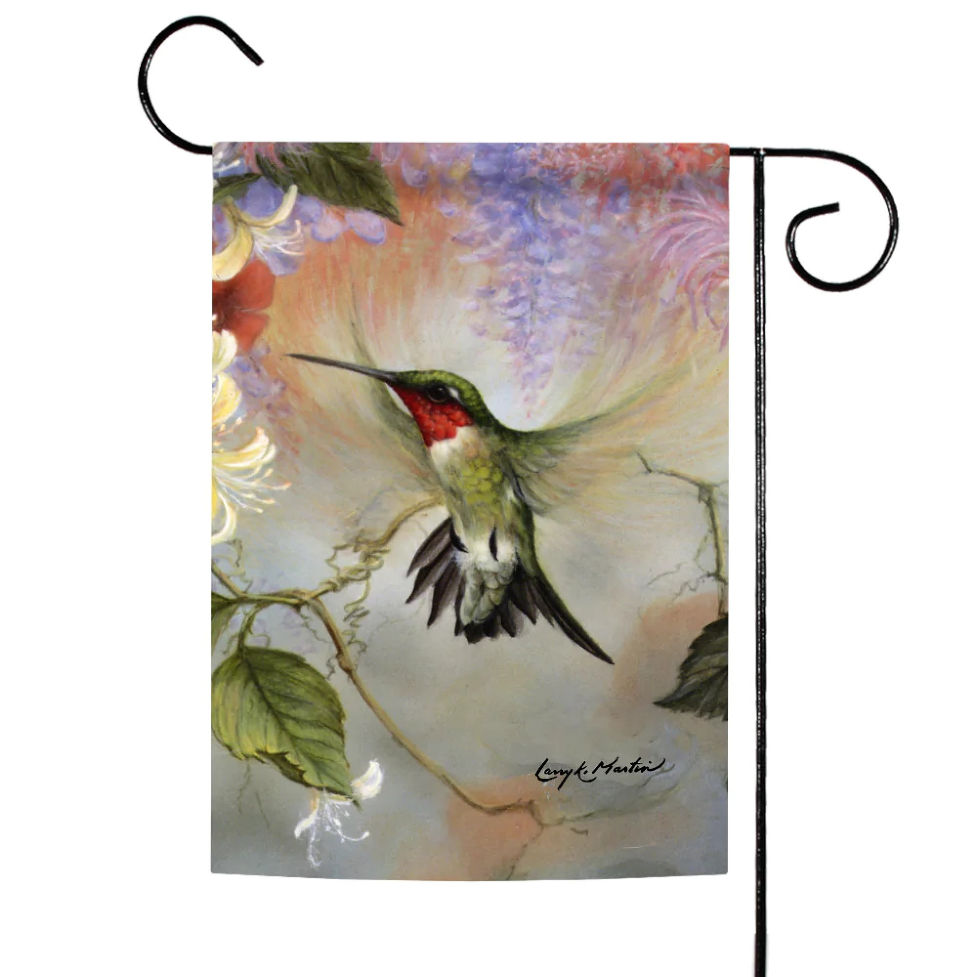 Flying Hummingbird Outdoor Garden Flag 18" x 12.5" | Christmas Central