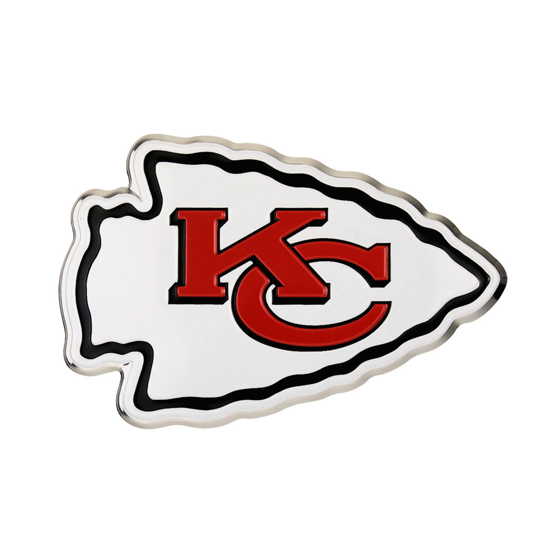 3.25” NFL Kansas City Chiefs Embossed Emblem Exterior Auto Accessory ...