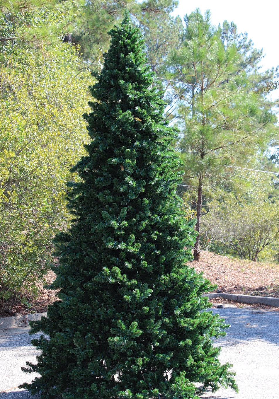 Pre-Lit Giant Olympia Pine Commercial Artificial Tower Christmas Tree ...