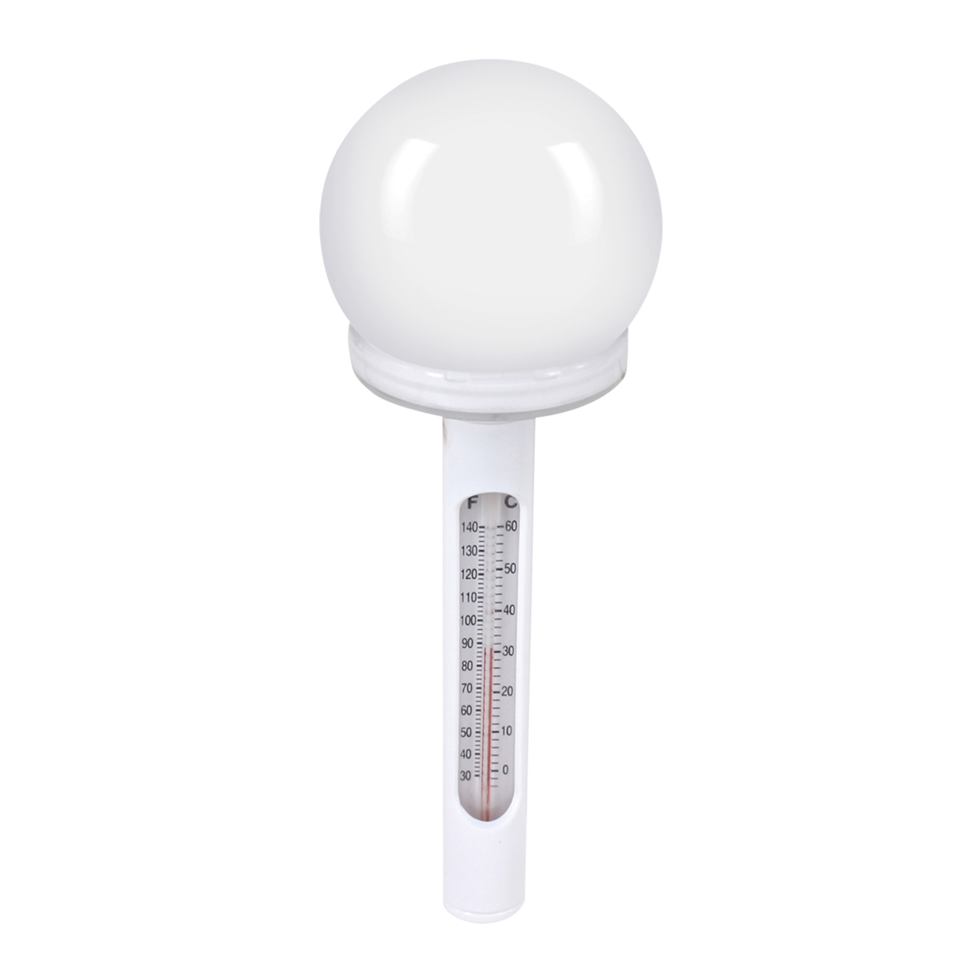 9" Lighted Color Changing Solar Floating Thermometer | Christmas Central