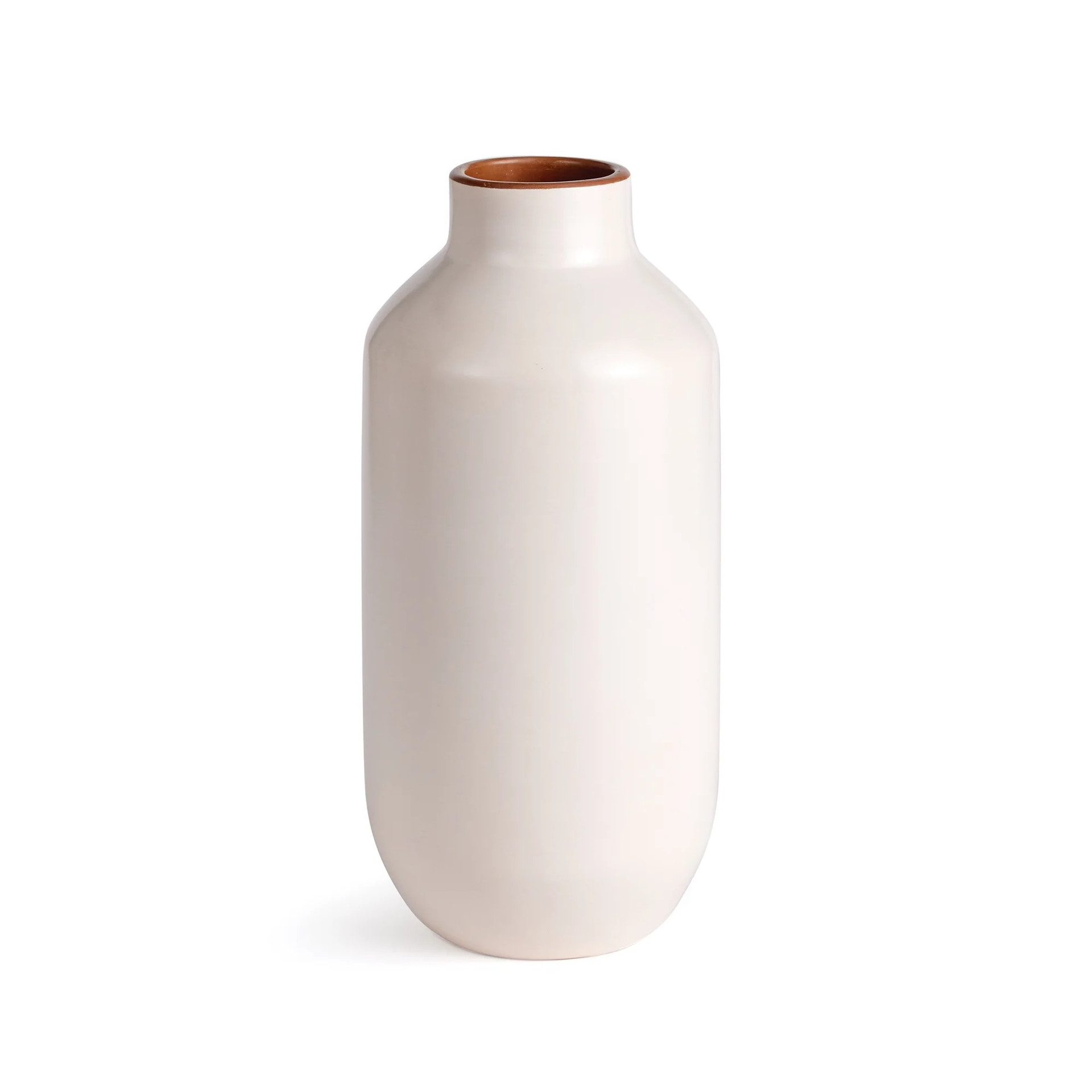 Smooth Textured Bottle Shaped Ceramic Vase - 15" - White | Christmas ...