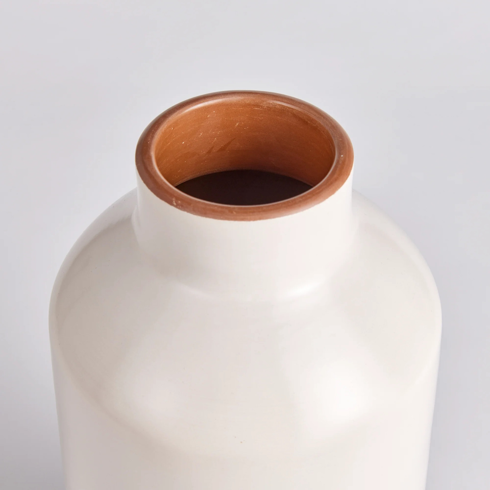 Smooth Textured Bottle Shaped Ceramic Vase - 15" - White | Christmas ...