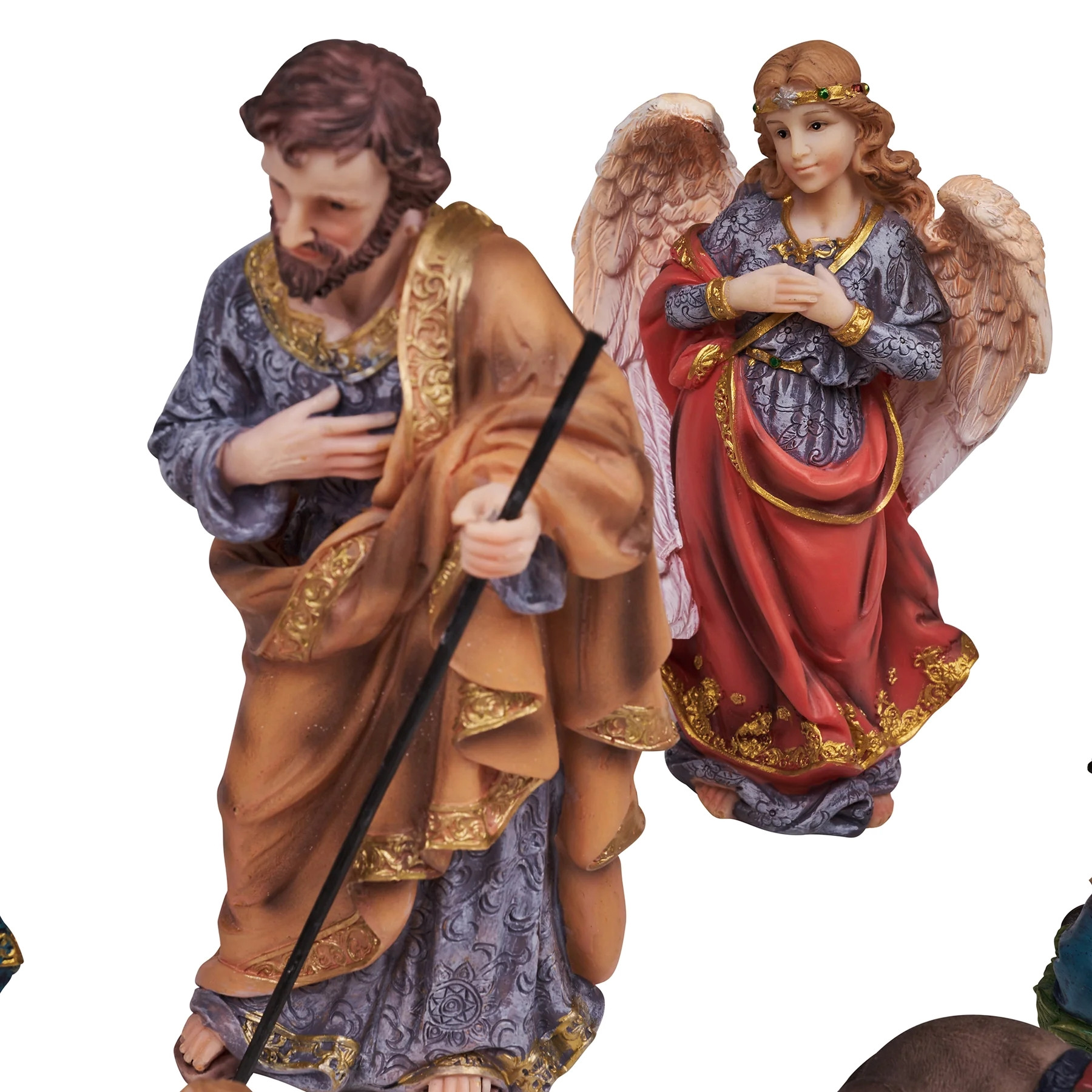 Christmas Nativity & Three Wise Men Figurine Set - 20" - 11-Piece ...