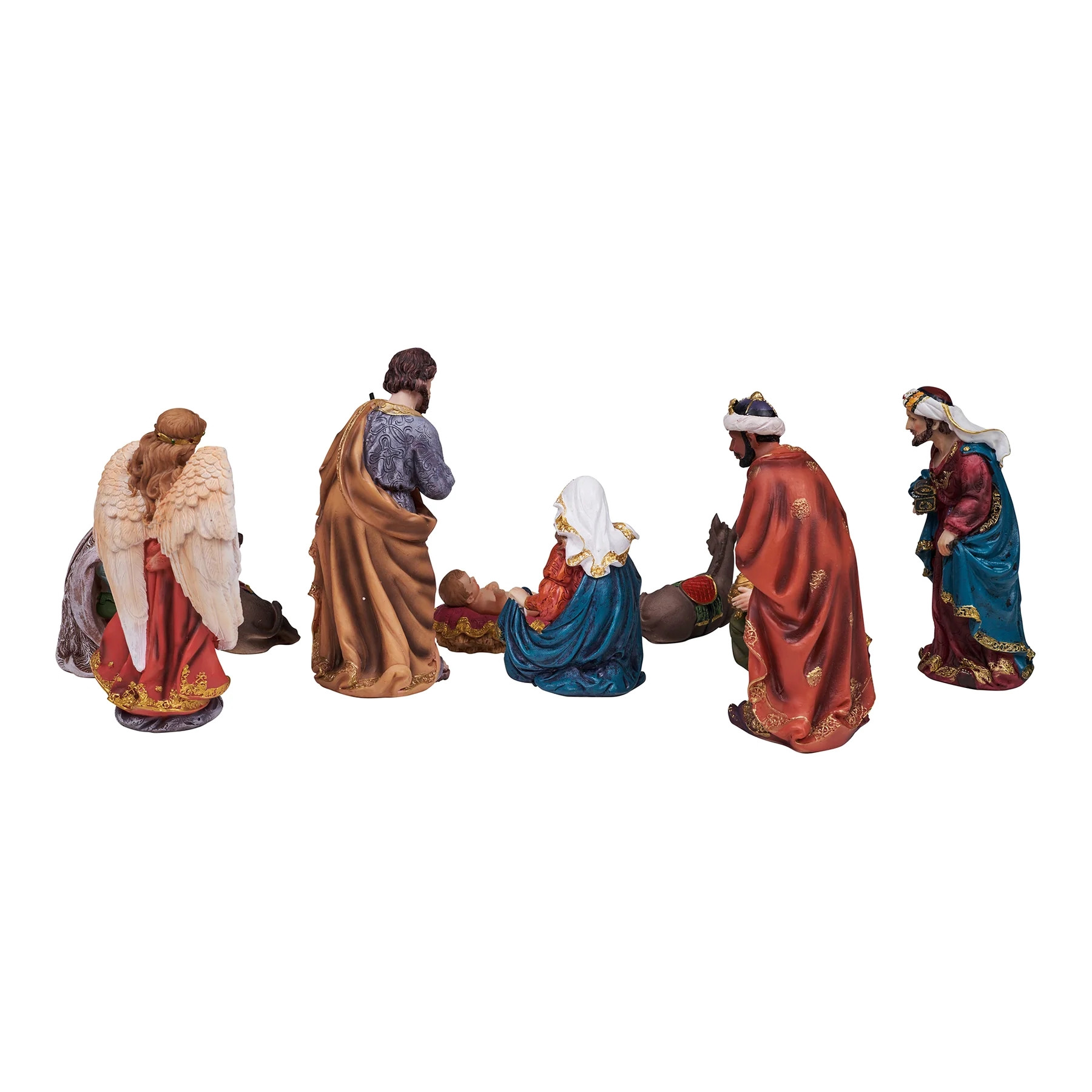 Christmas Nativity & Three Wise Men Figurine Set - 20" - 11-Piece ...