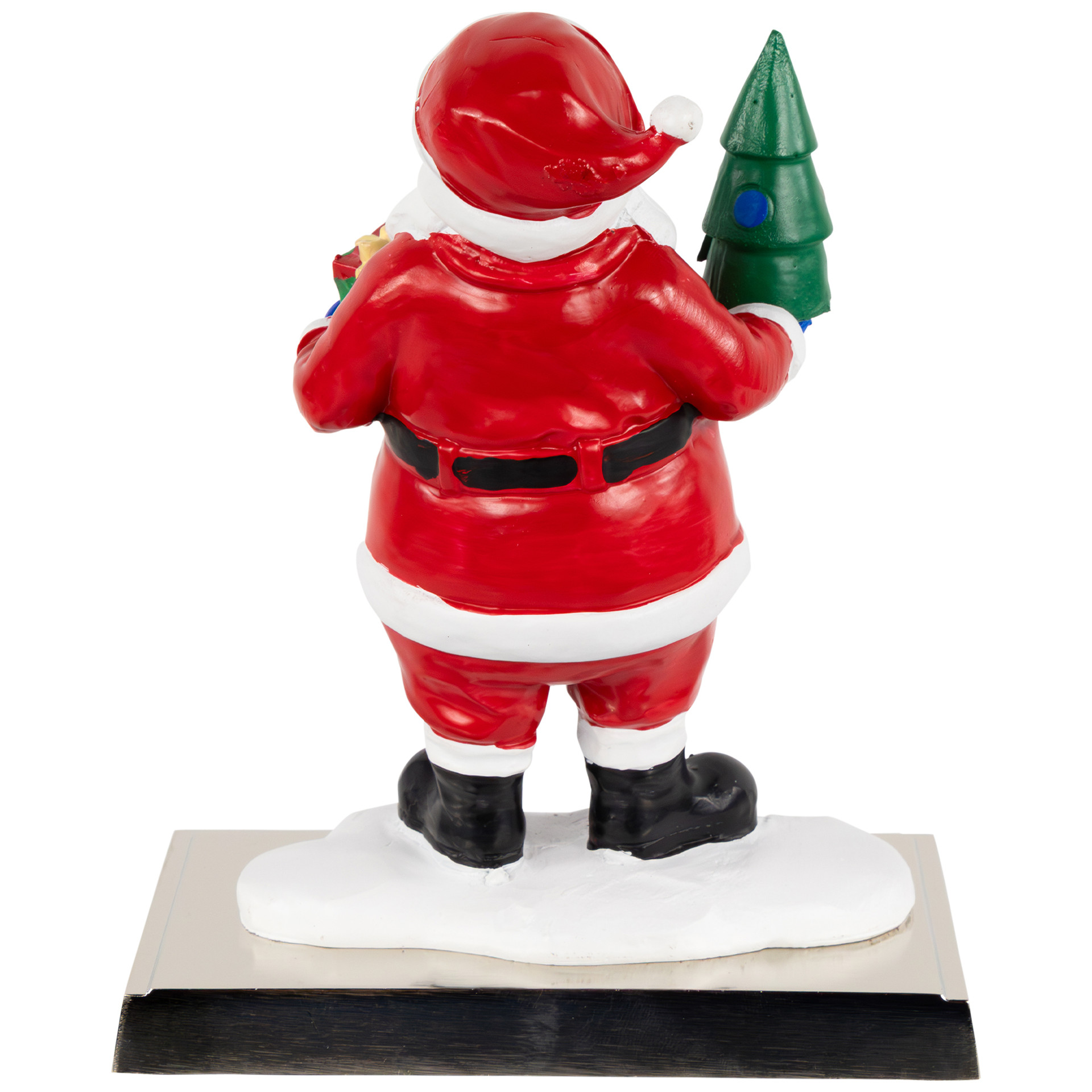 6.25" Santa Claus with Tree & Present Christmas Stocking Holder ...